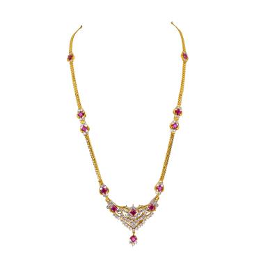 HARAM STONE DELHI TWO ROW (AD-RED)